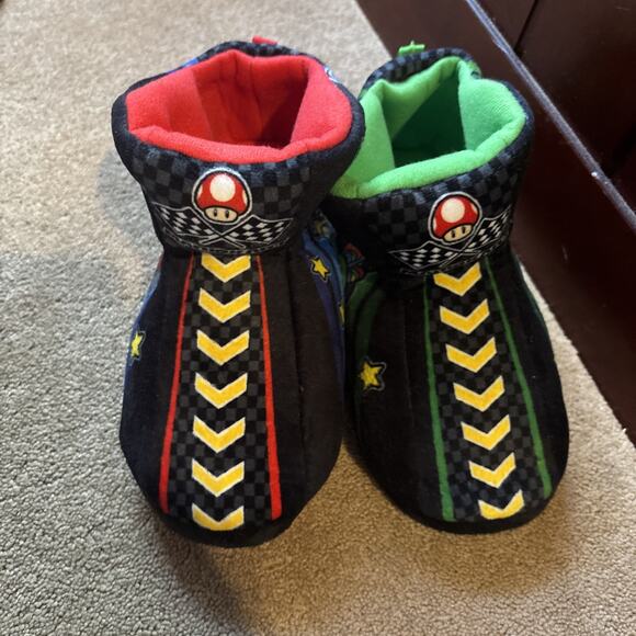 Nintendo | Shoes | Mario Kart Super Mario Plush Boot Racing Slippers ...